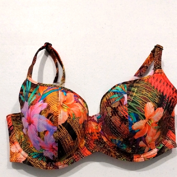Freya | Swim | Freya Multi Tropical Print Underwire Bikini Top 32g ...